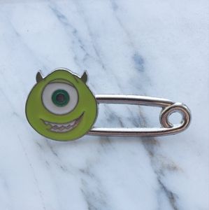 Disney | Jewelry | Mike Wazowski From Monsters Inc Safety Pin Disney ...
